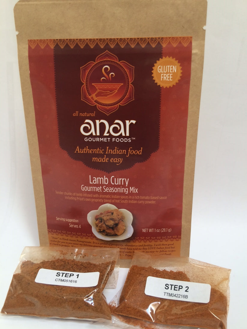 Lamb Curry Gourmet Seasoning Kit | Family Size – Anar Gourmet Foods